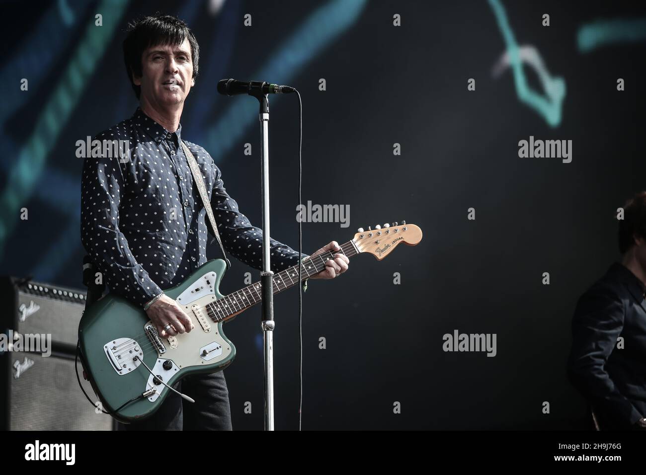 Johnny Marr on stage at the Barclaycard British Summer Time (BST ...