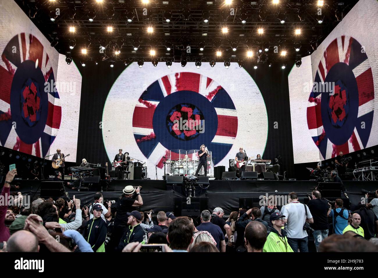The Who headlining the Friday night at the Barclaycard British Summer ...
