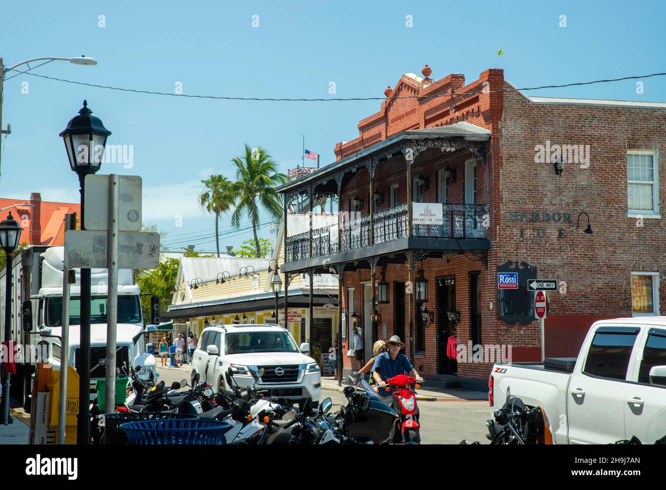 Traffic on Front Street, at the intersection with Exchange Street. Key ...