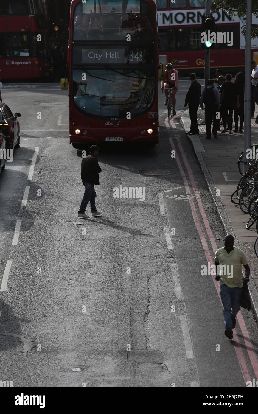 Running for a bus hi-res stock photography and images - Alamy