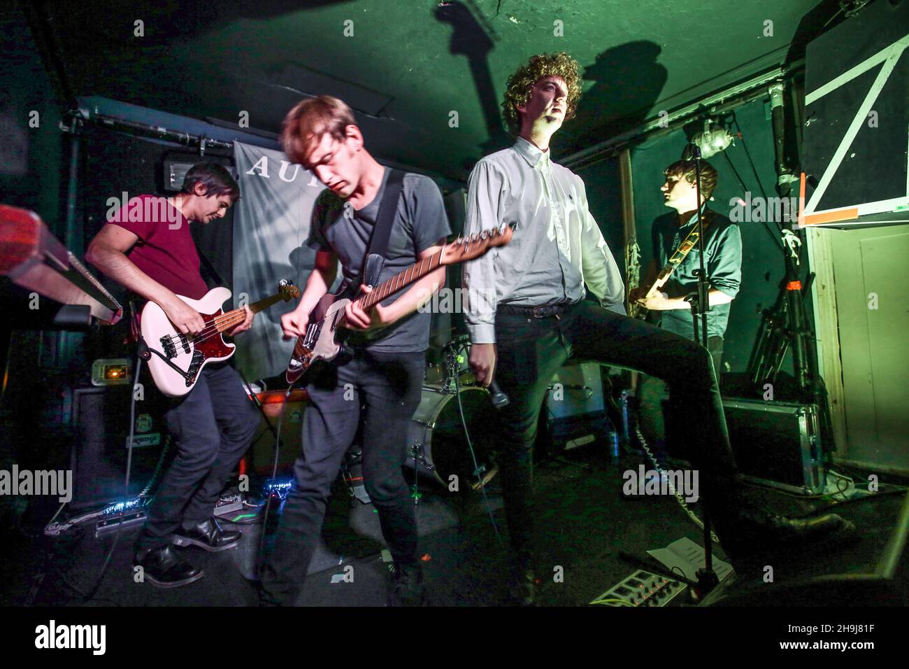 Autobahn performing live on stage at the Old Blue Last in London on the ...
