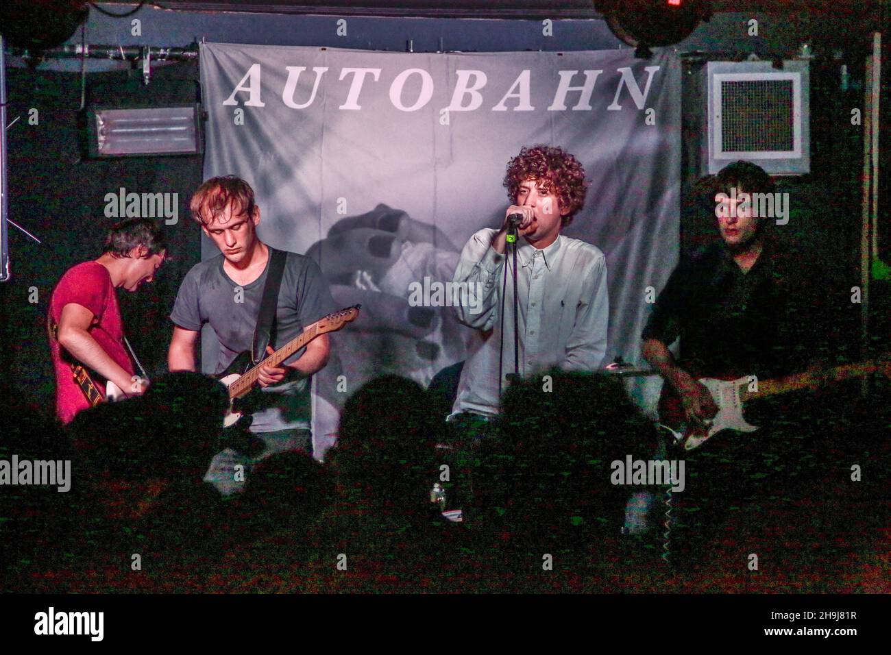 Autobahn performing live on stage at the Old Blue Last in London on the ...