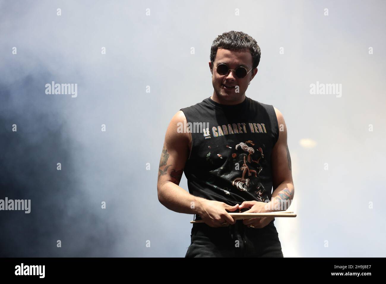Isaac Holman of Slaves on the NME/Radio 1 stage at the 2015 Reading ...