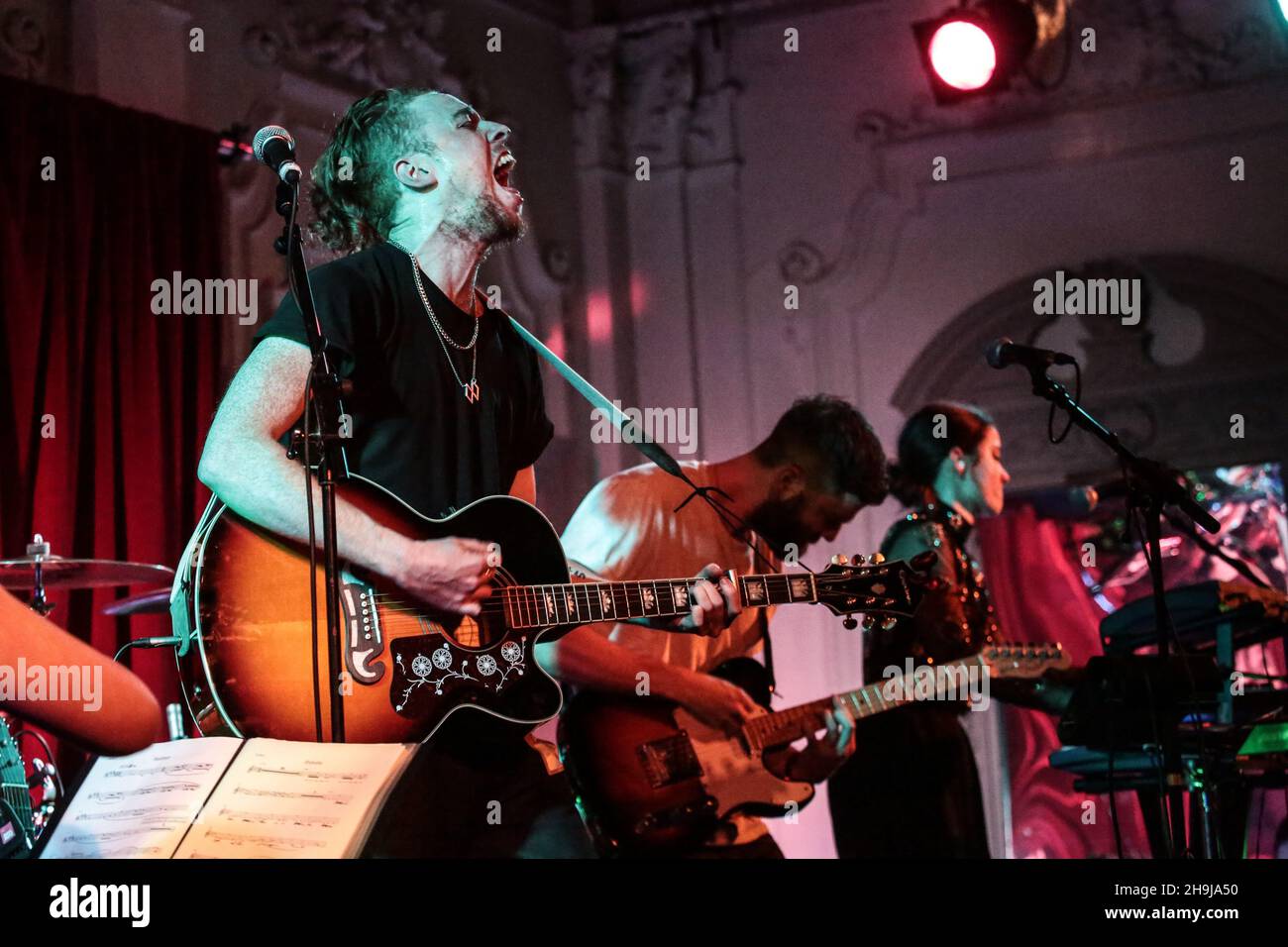 Mt Wolf performing live on stage at Bush Hall in London Stock Photo - Alamy