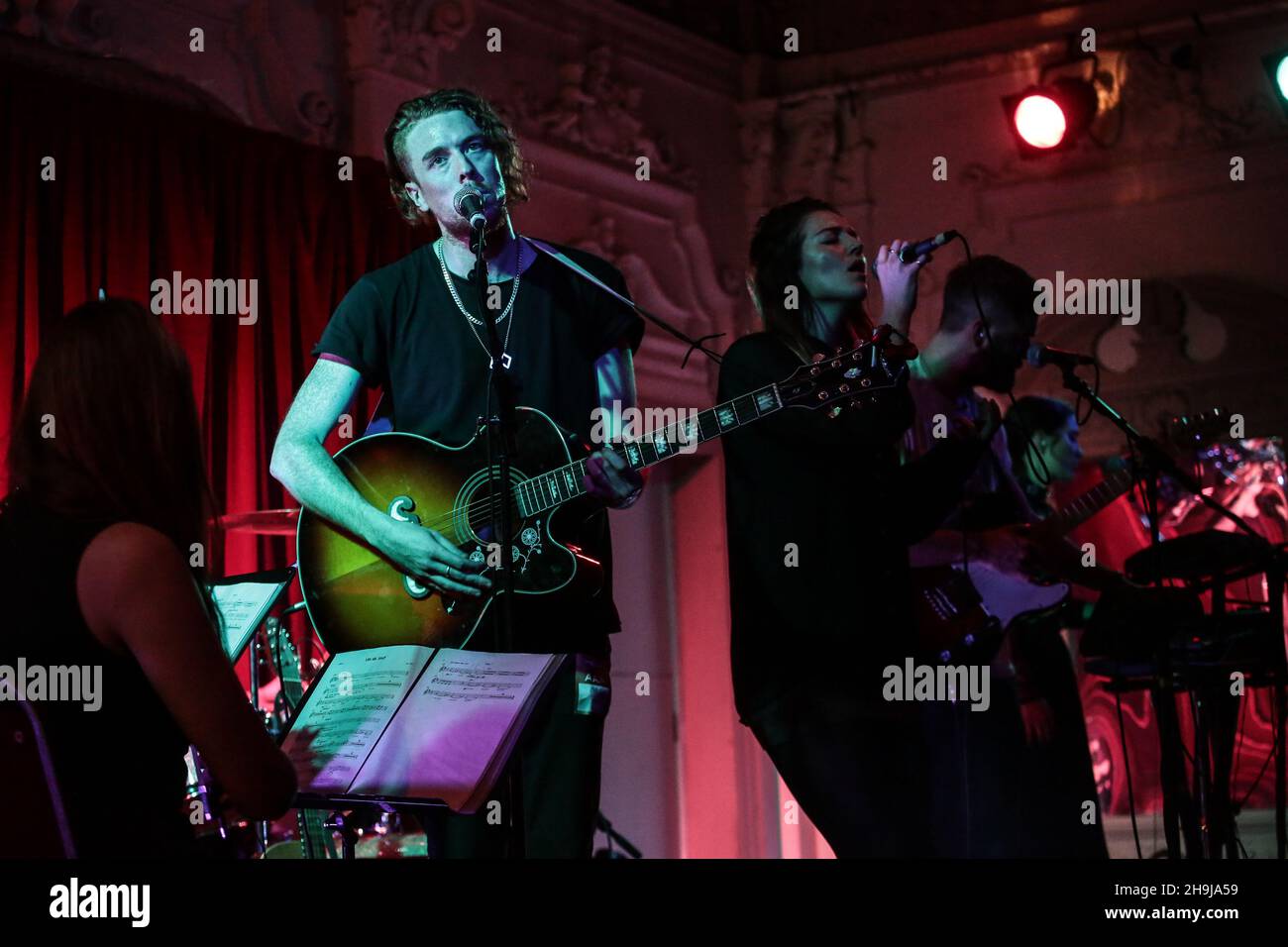 Mt Wolf performing live on stage at Bush Hall in London Stock Photo - Alamy