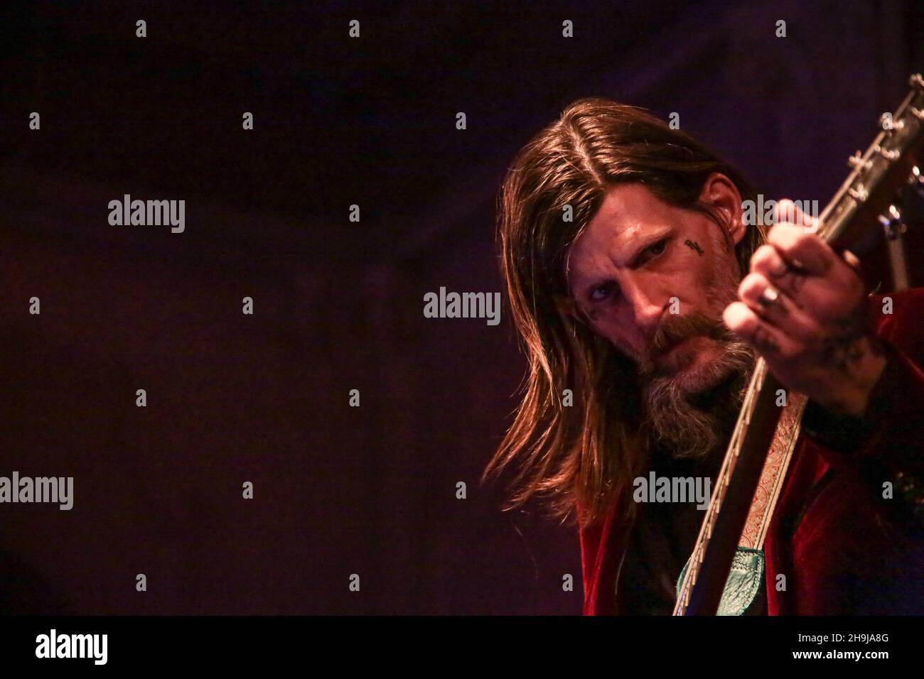 Dylan Carson performing live on stage at Bush Hall in London Stock ...