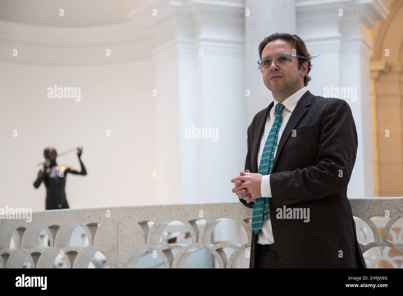 Alex Farquharson, new Director of Tate Britain poses for press photos ...
