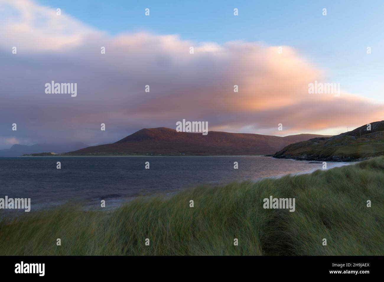 Sunrise colours at Horgabost beach, Isle of Lewis and Harris, Outer ...