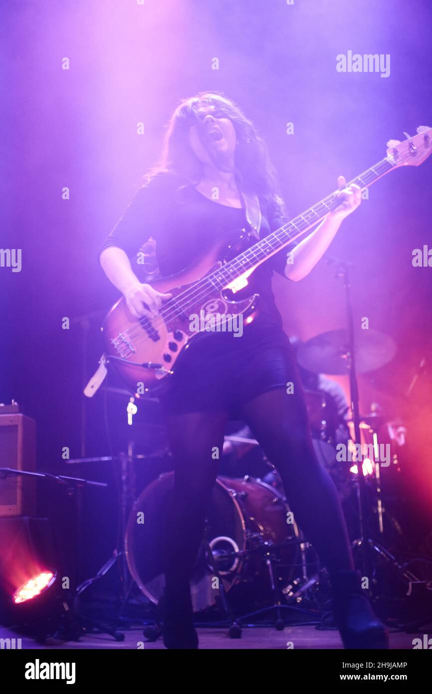 Michelle Stodart of The Magic Numbers performing live on stage at ...