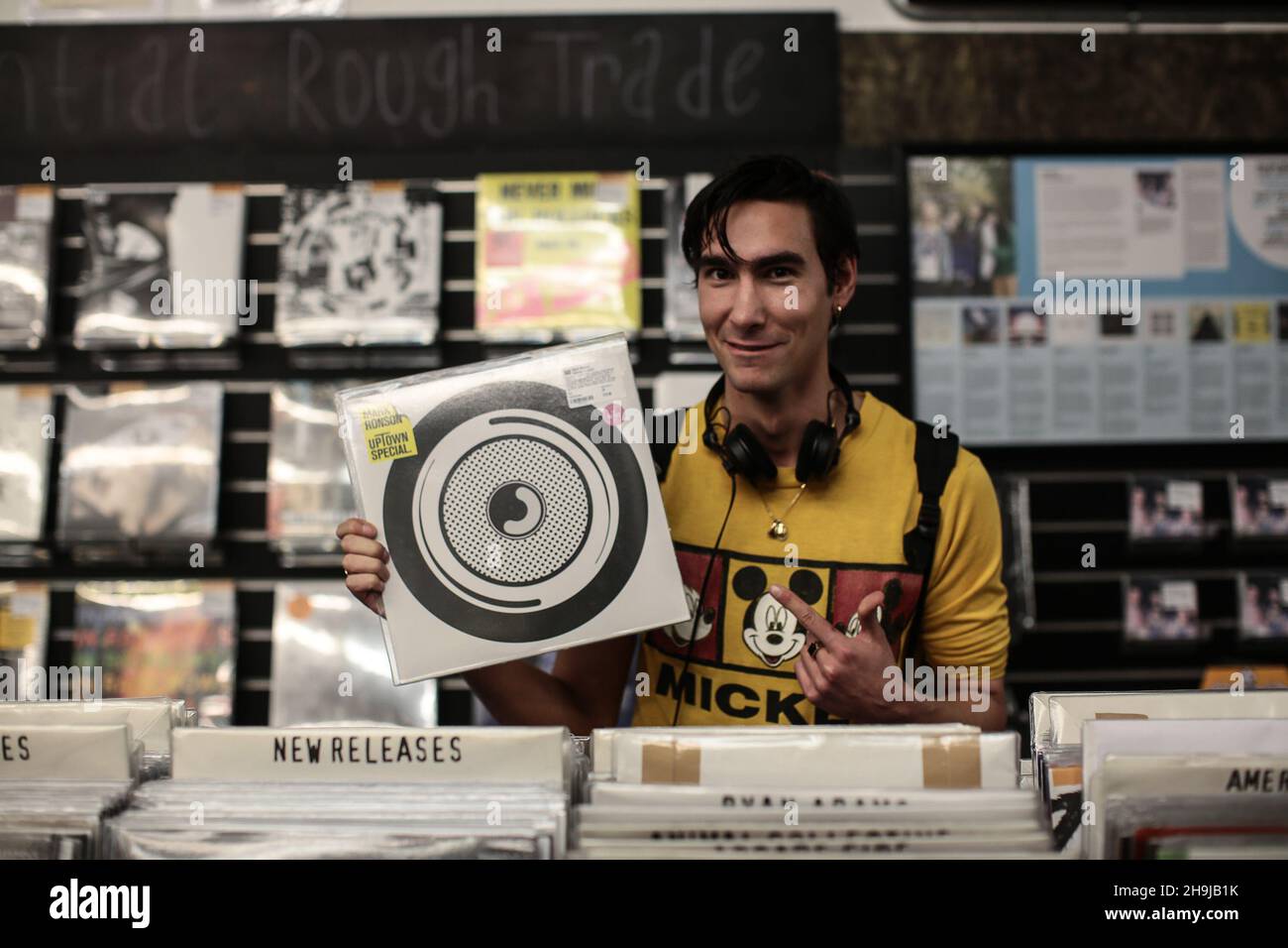 Oscar Scheller (stage name Oscar) posing for photos at the Rough Trade ...