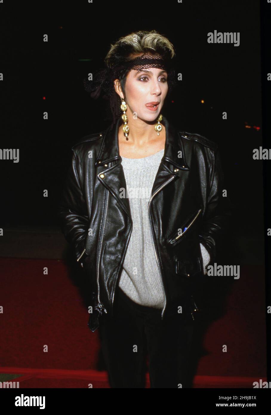 Cher attends the "Mask" West Hollywood Premiere on March 5, 1985 at DGA ...