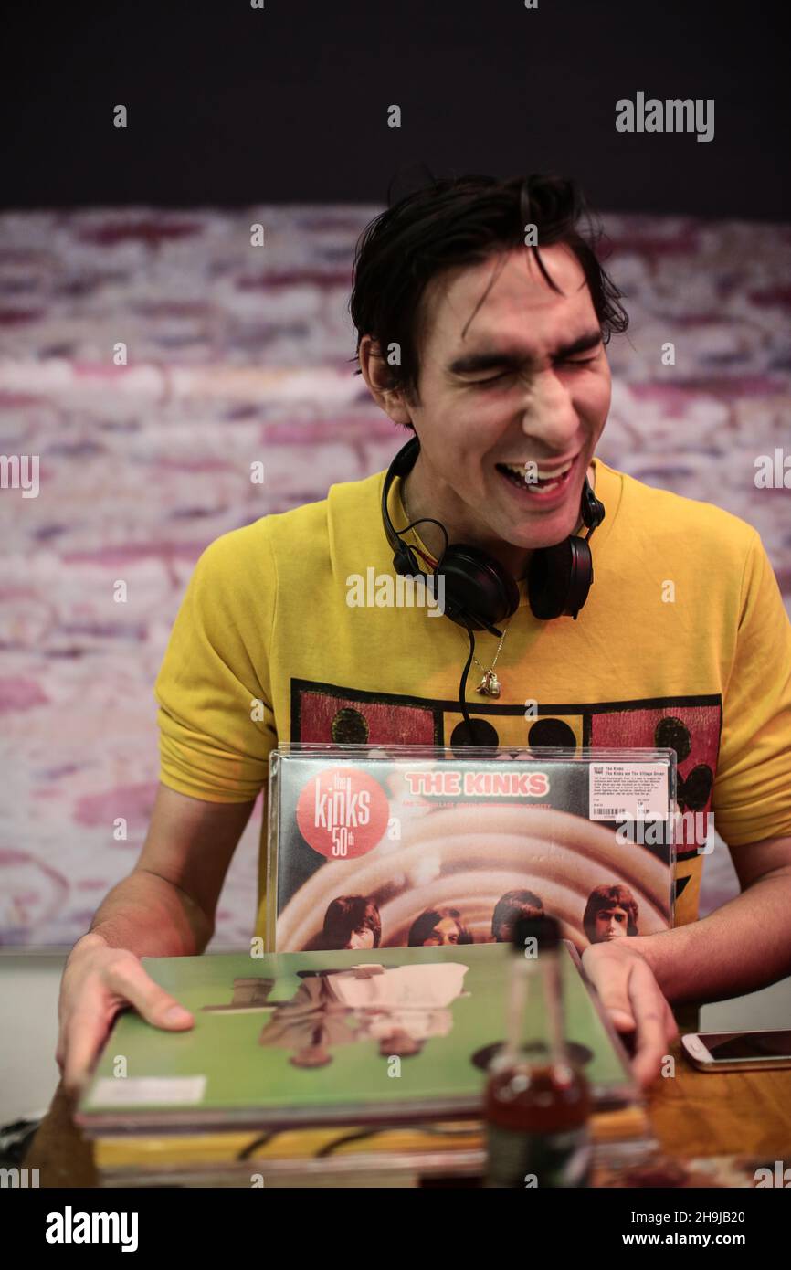 Oscar Scheller (stage name Oscar) posing for photos at the Rough Trade ...