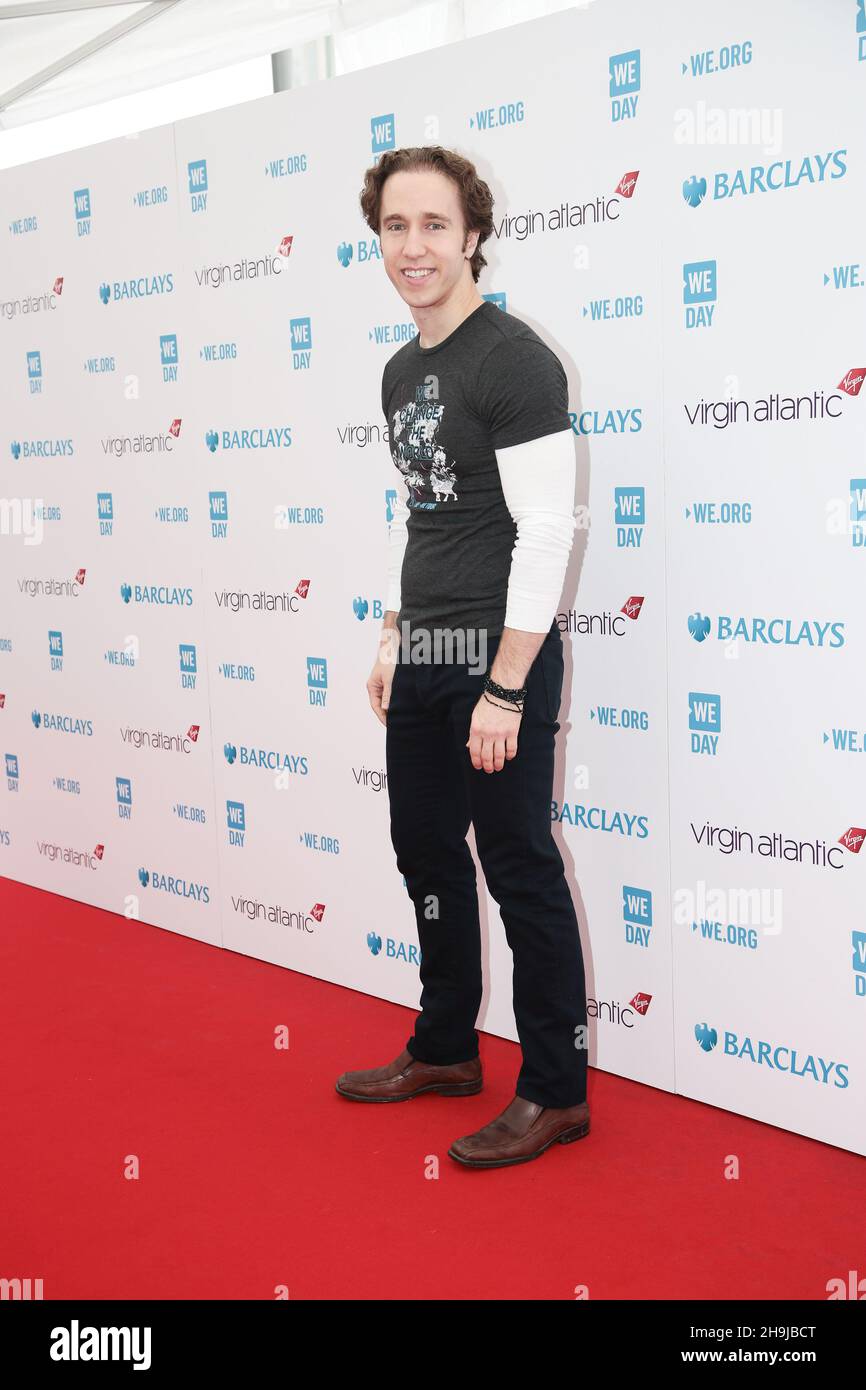 Craig Kielburger arriving at the third annual We Day at Wembley SSE, an ...