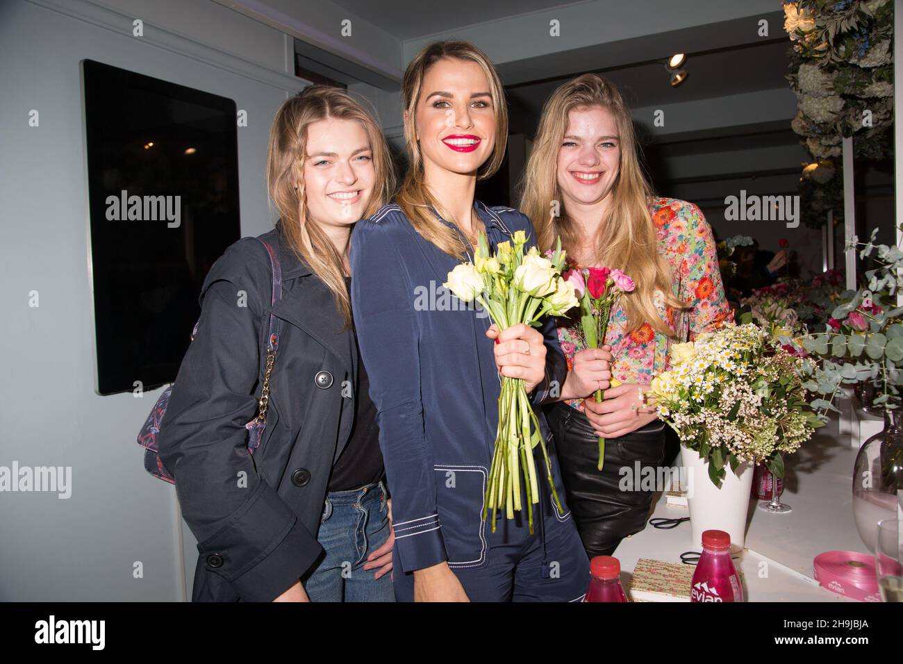 Fleur de Force, Vogue Williams and Valerie van de Graaf (left to right ...