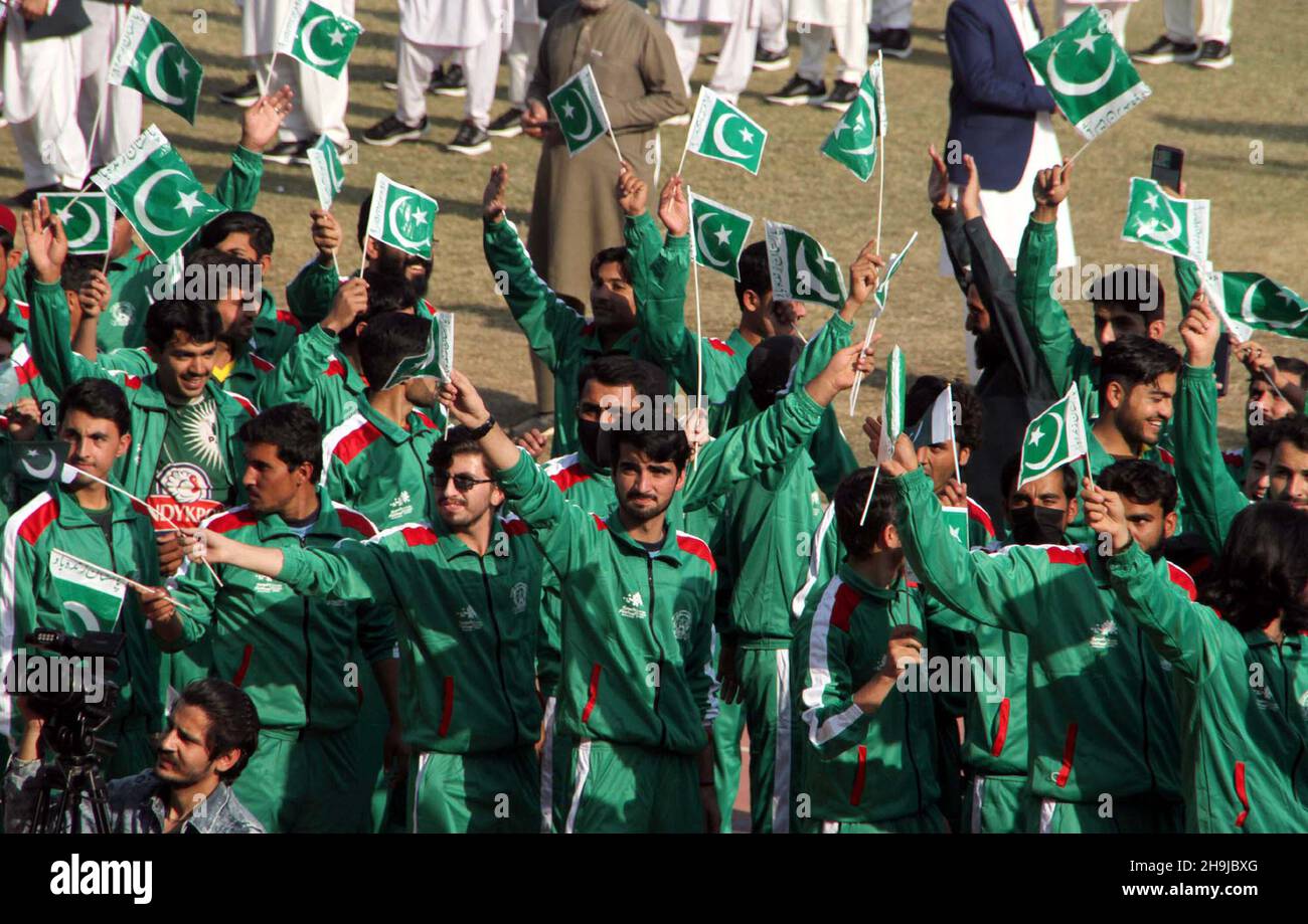 Jamshoro, Pakistan, December 07, 2021. View of opening ceremony of the ...