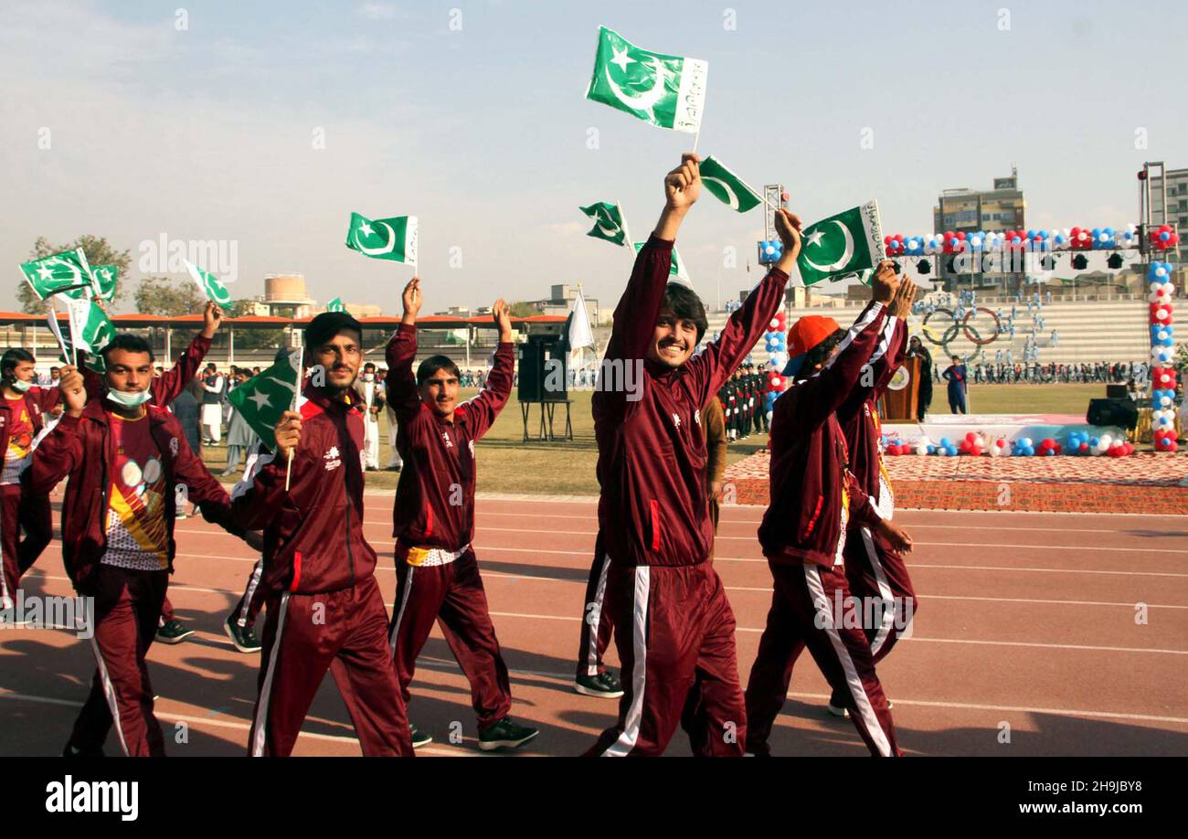 Jamshoro, Pakistan, December 07, 2021. View of opening ceremony of the ...