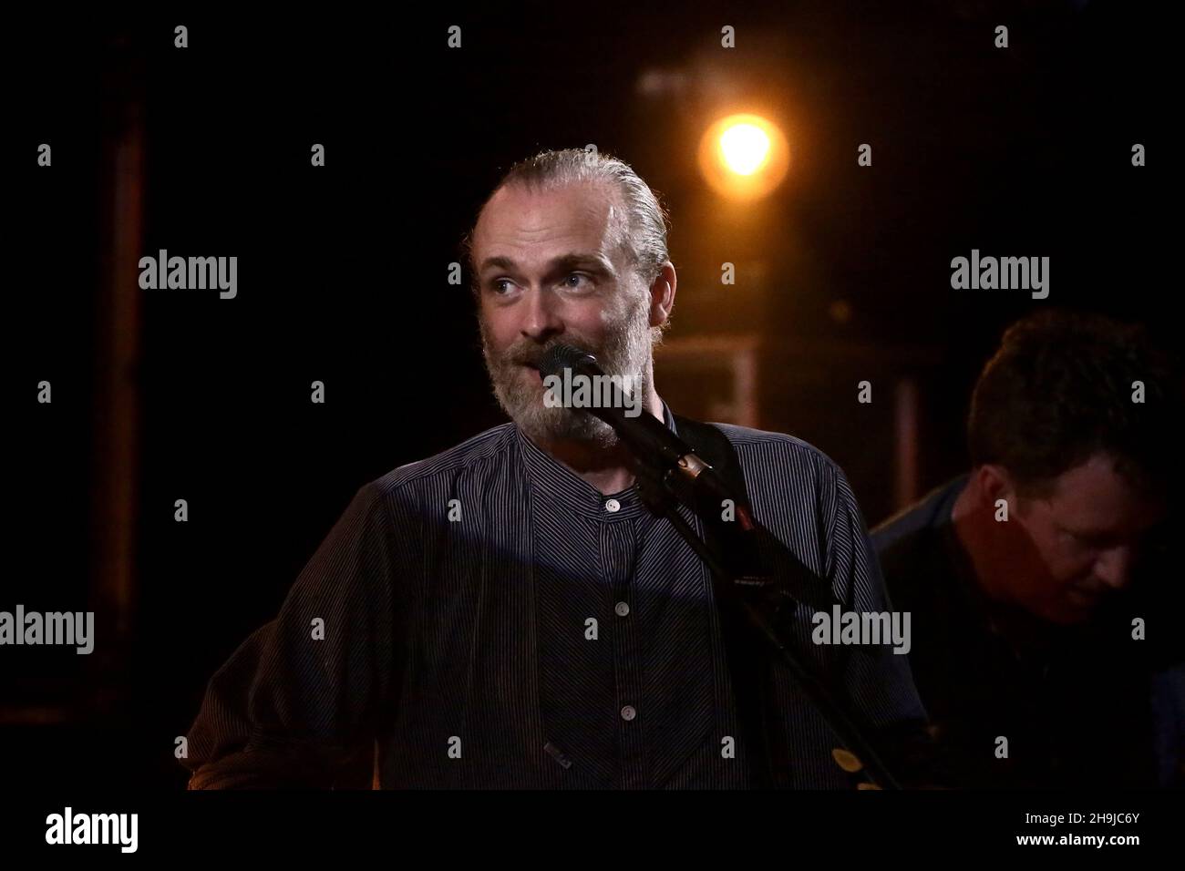 Fran Healy of Travis on stage at Hard Rock Cafe London, performing ...