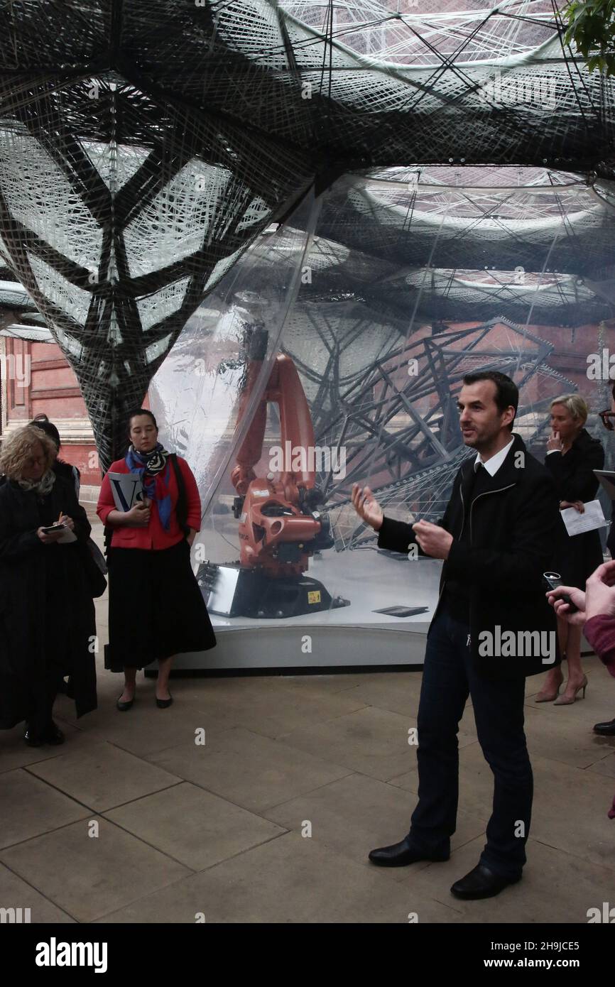 Thomas Auer (climate engineer) explains a new garden installation ...