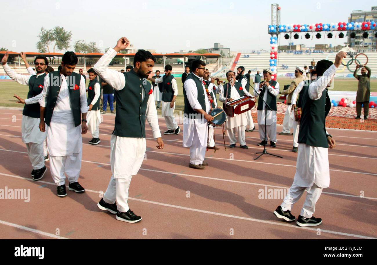 Jamshoro, Pakistan, December 07, 2021. View of opening ceremony of the ...