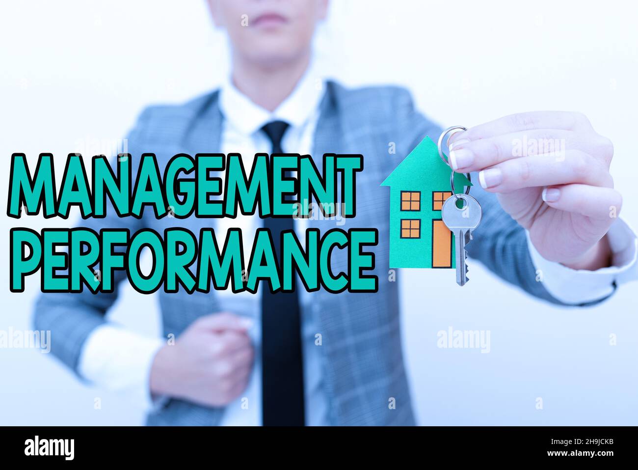 Text caption presenting Management Performance. Conceptual photo ...