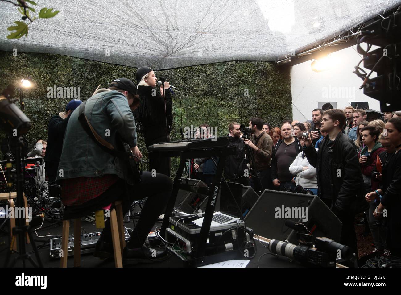 KLOE performing live on the Vevo stage at the Wagner Hall on Day 3 of ...