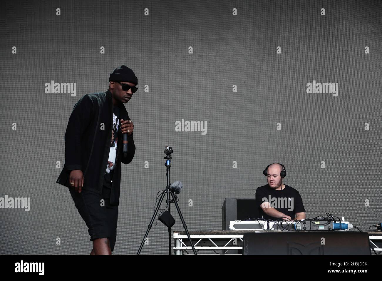 The rapper Skepta on the main stage on the first day of the 2016 Field ...