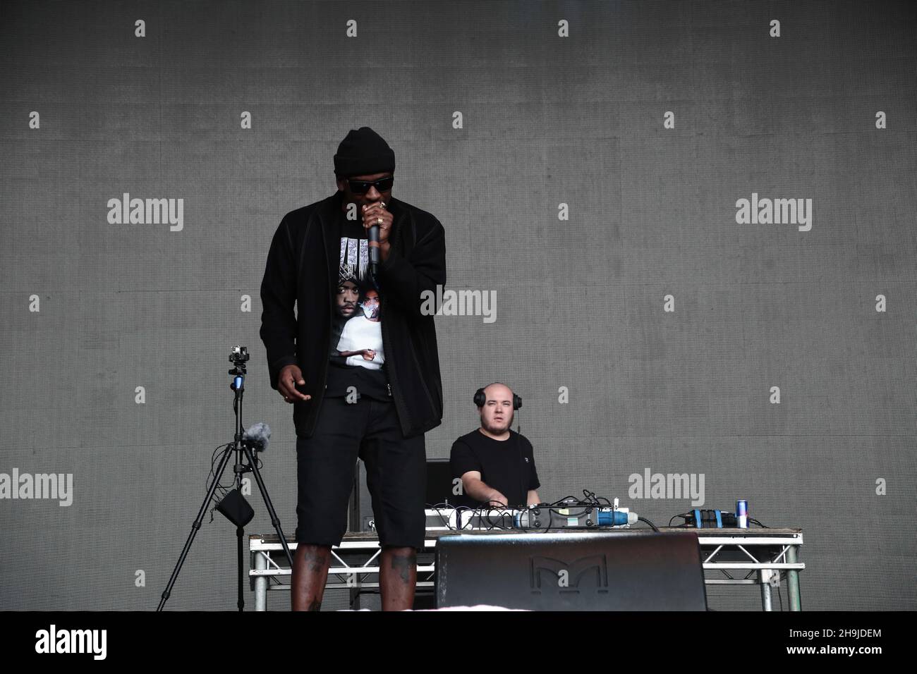 The rapper Skepta on the main stage on the first day of the 2016 Field ...