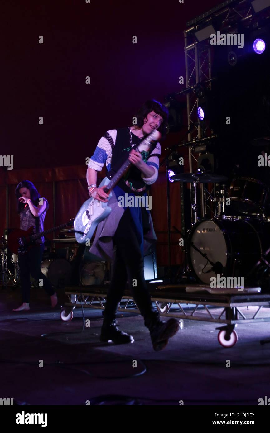 Katie Monks of Canadian indie band Dilly Dally on the first day of the ...