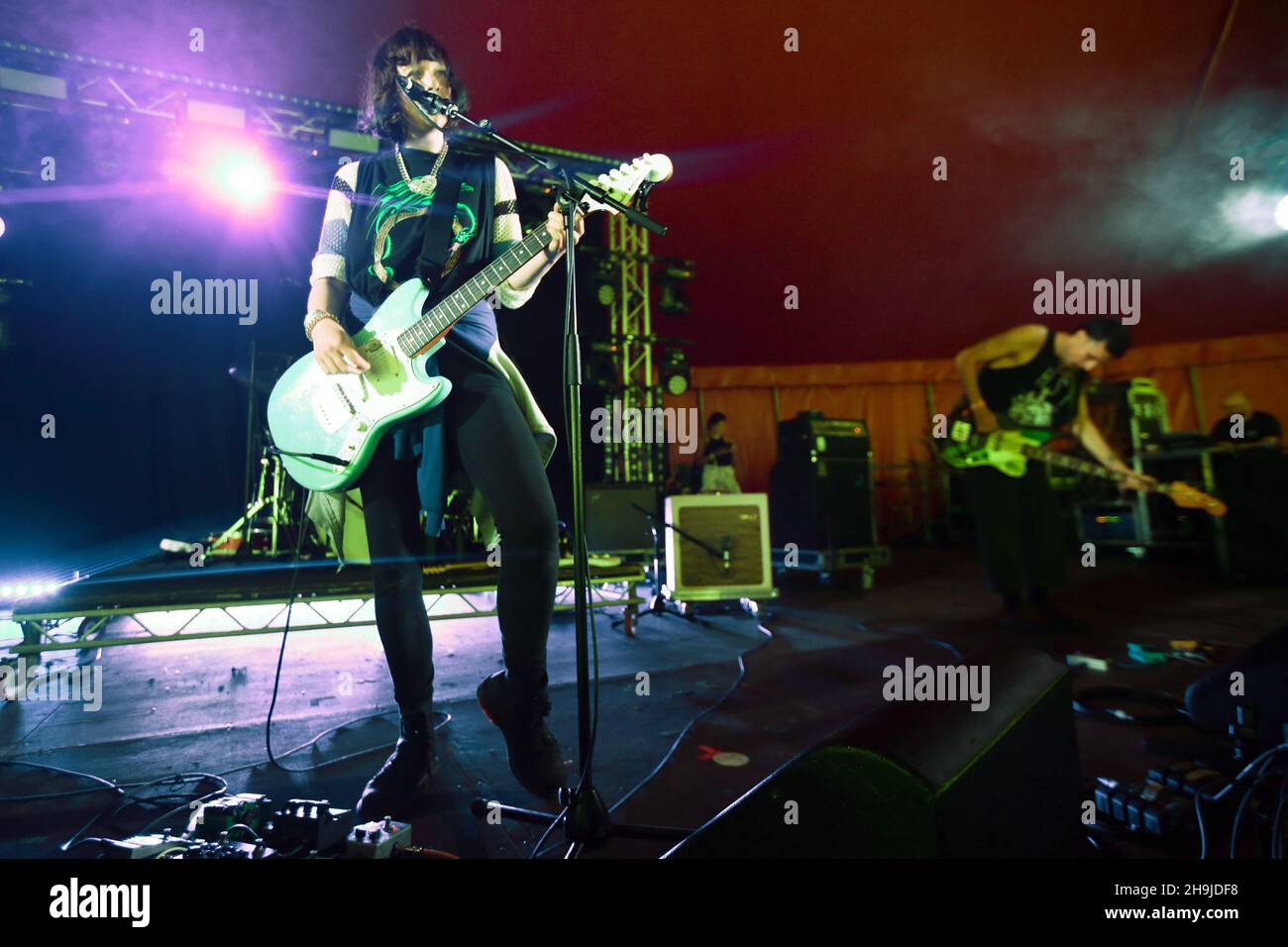 Katie Monks of Canadian indie band Dilly Dally on the first day of the ...