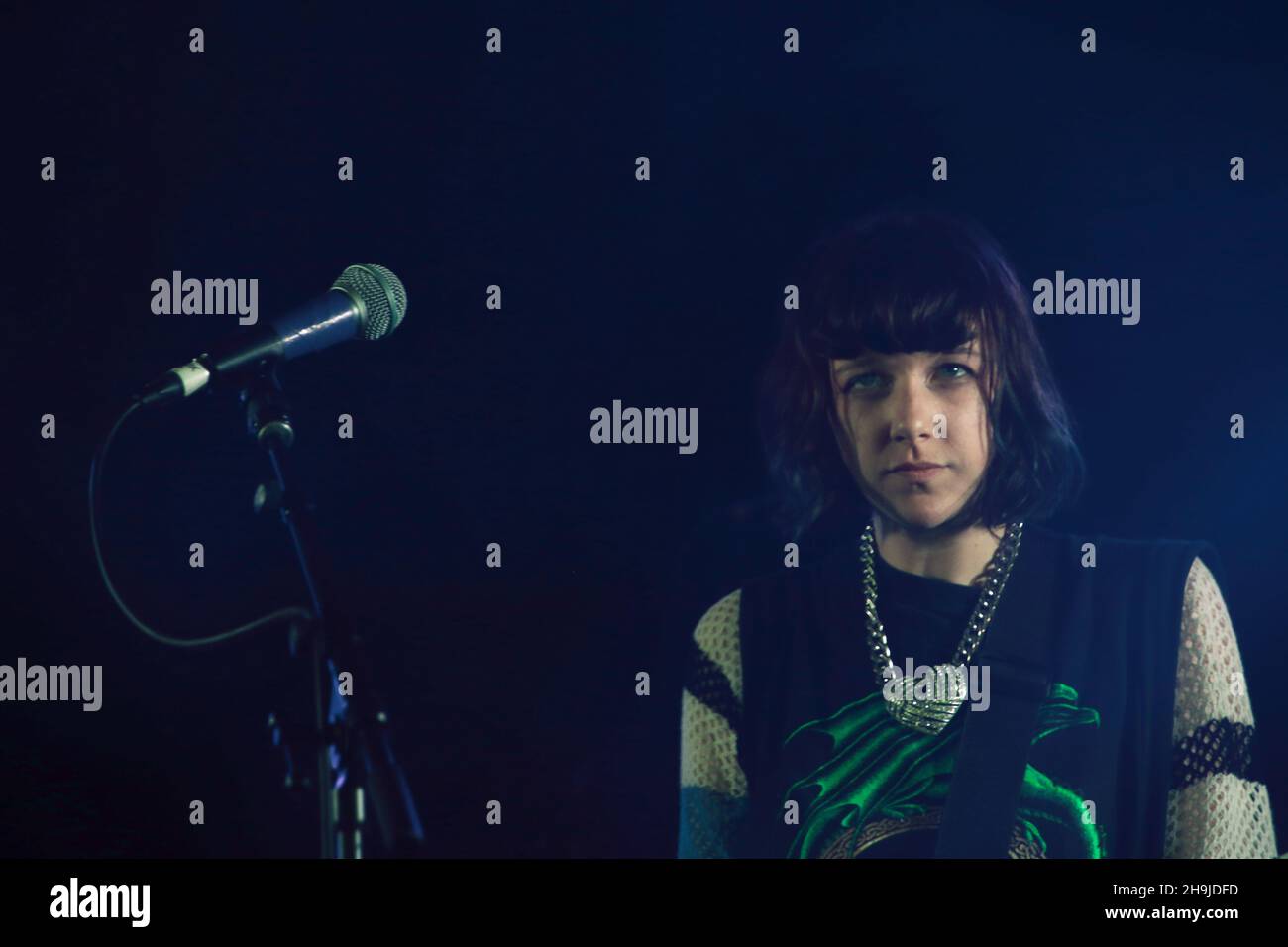 Katie Monks of Canadian indie band Dilly Dally on the first day of the ...