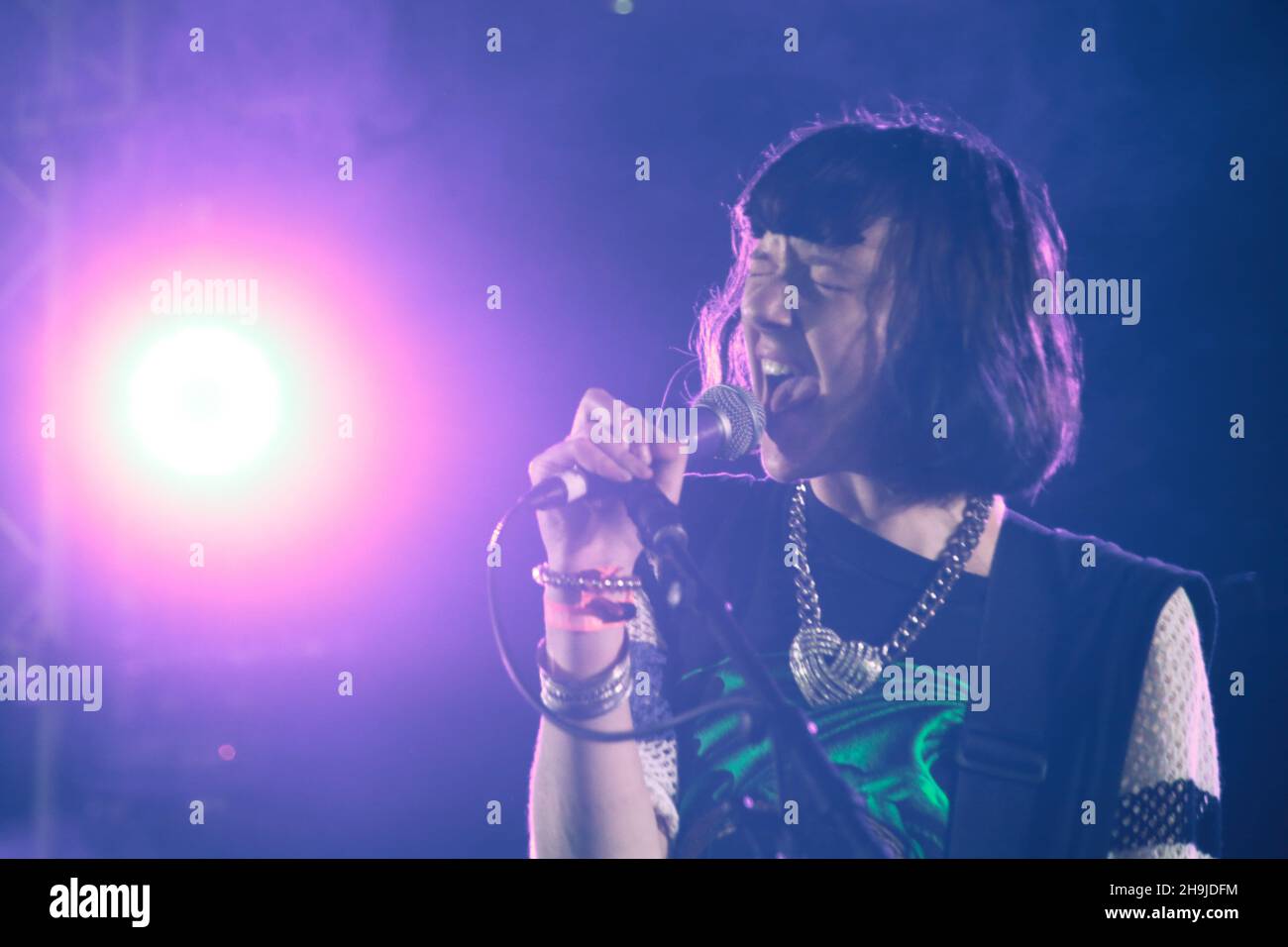 Katie Monks of Canadian indie band Dilly Dally on the first day of the ...