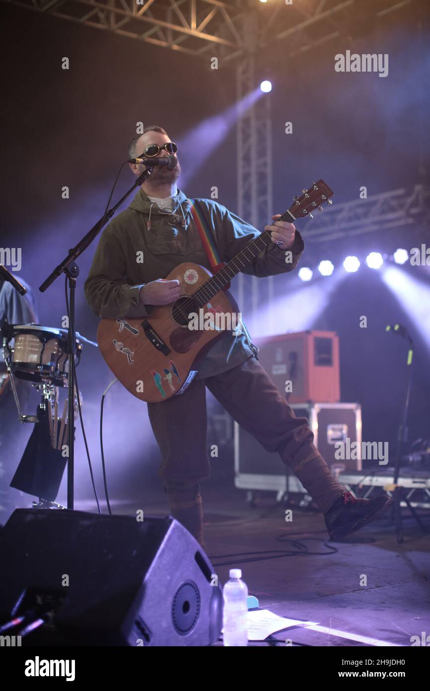 Steve Mason, formerly of Beta Band, performing live on stage on day 2 ...