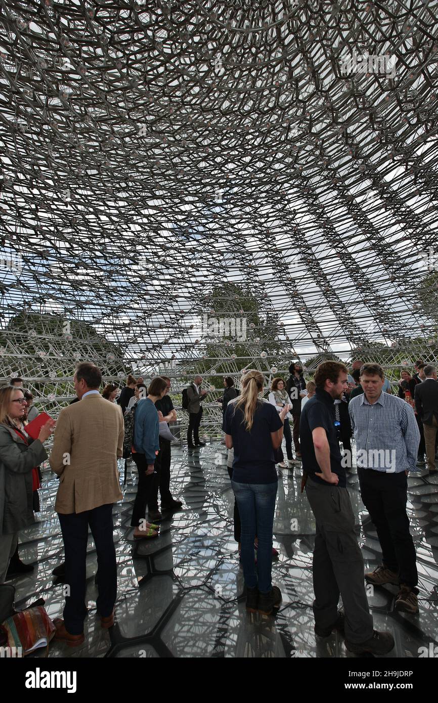 The Hive pavilion is unveiled at Kew Gardens, London. Designed by ...