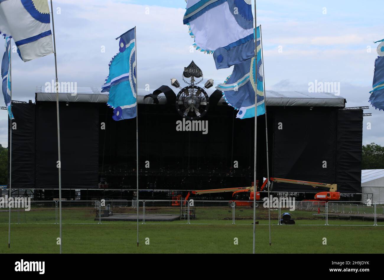 The Other Stage featuring a tribute to Lemmy, a sculpture by Joe Rush ...