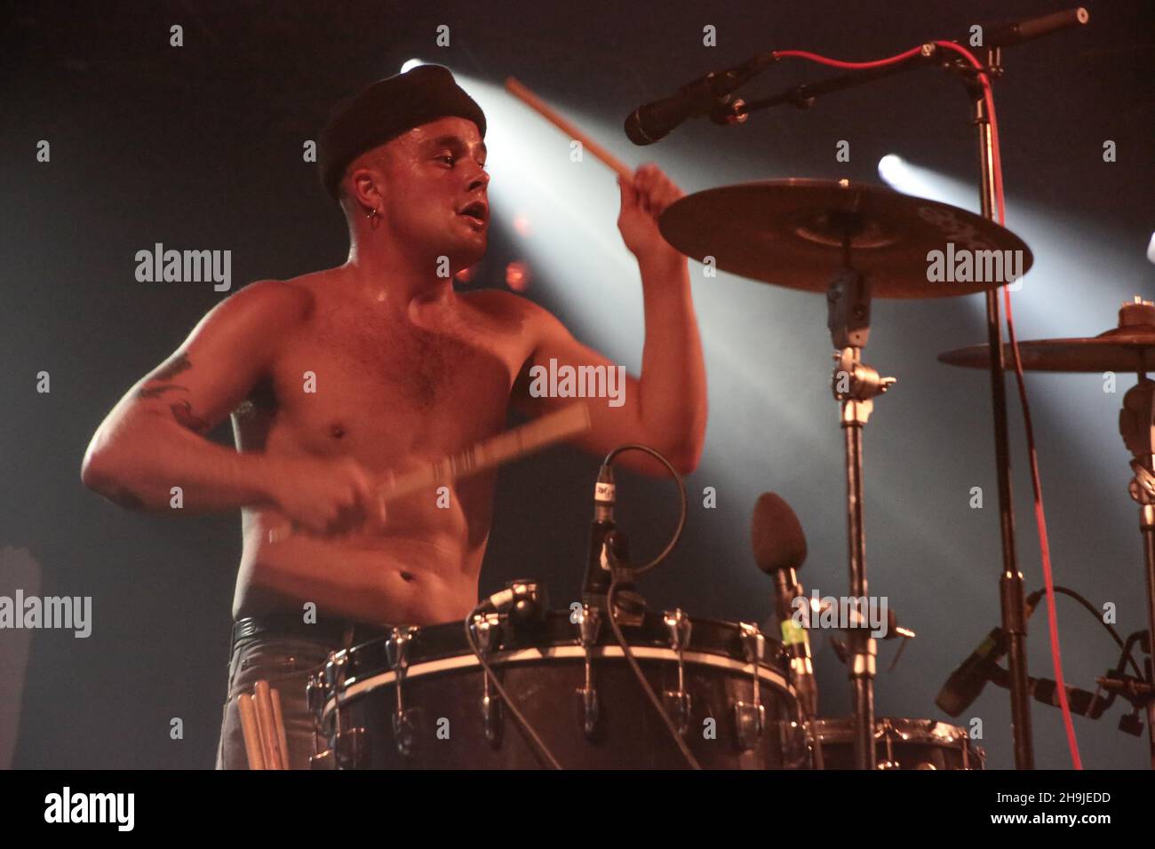 Isaac Holman of Slaves performing live on the BBC 6Music stage at the ...