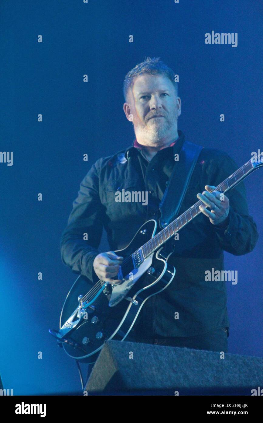 Phil Cunningham of New Order headling on the stage Obelisk on the laste ...