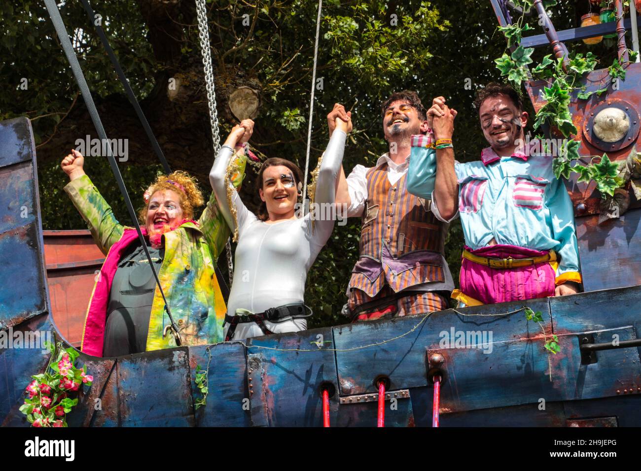 The cast of The Enfants Terribles theatre company (l-r: Lizzy Dive ...