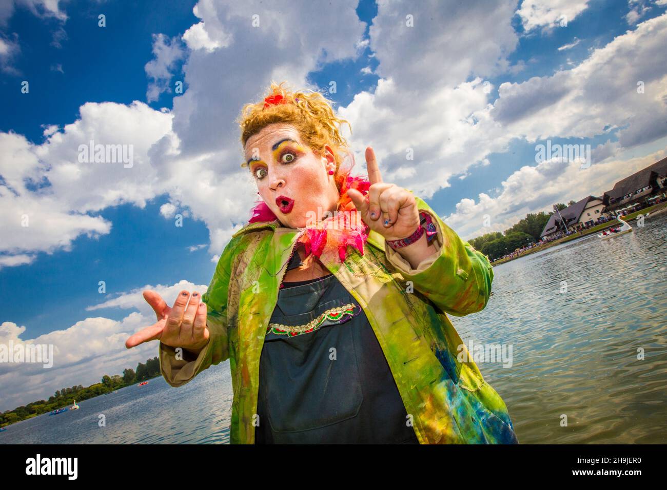 Lizzy Dive of The Enfants Terribles theatre company poses for photos ...