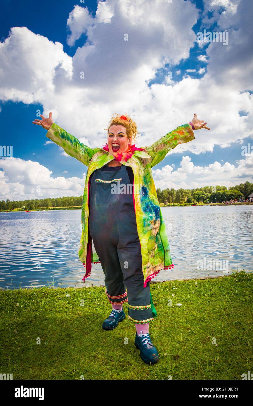 Lizzy Dive of The Enfants Terribles theatre company poses for photos ...