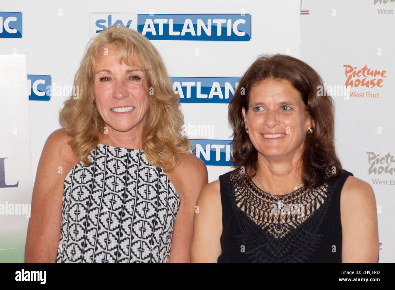 Mary Decker (left) and Zola Budd pose for photos at the world premiere ...