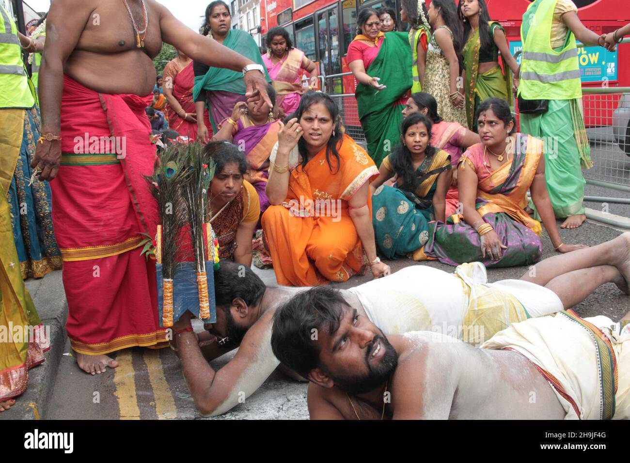 Views of a chariot procession which is the culmination of the annual ...
