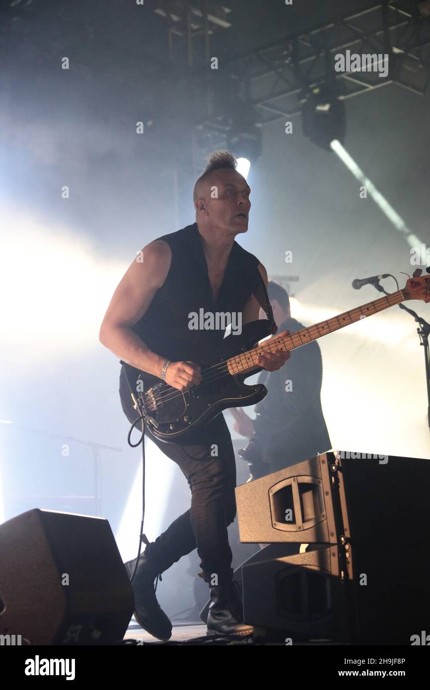 John Robb of The Membranes performing on the Far Out stage at the 2016 ...