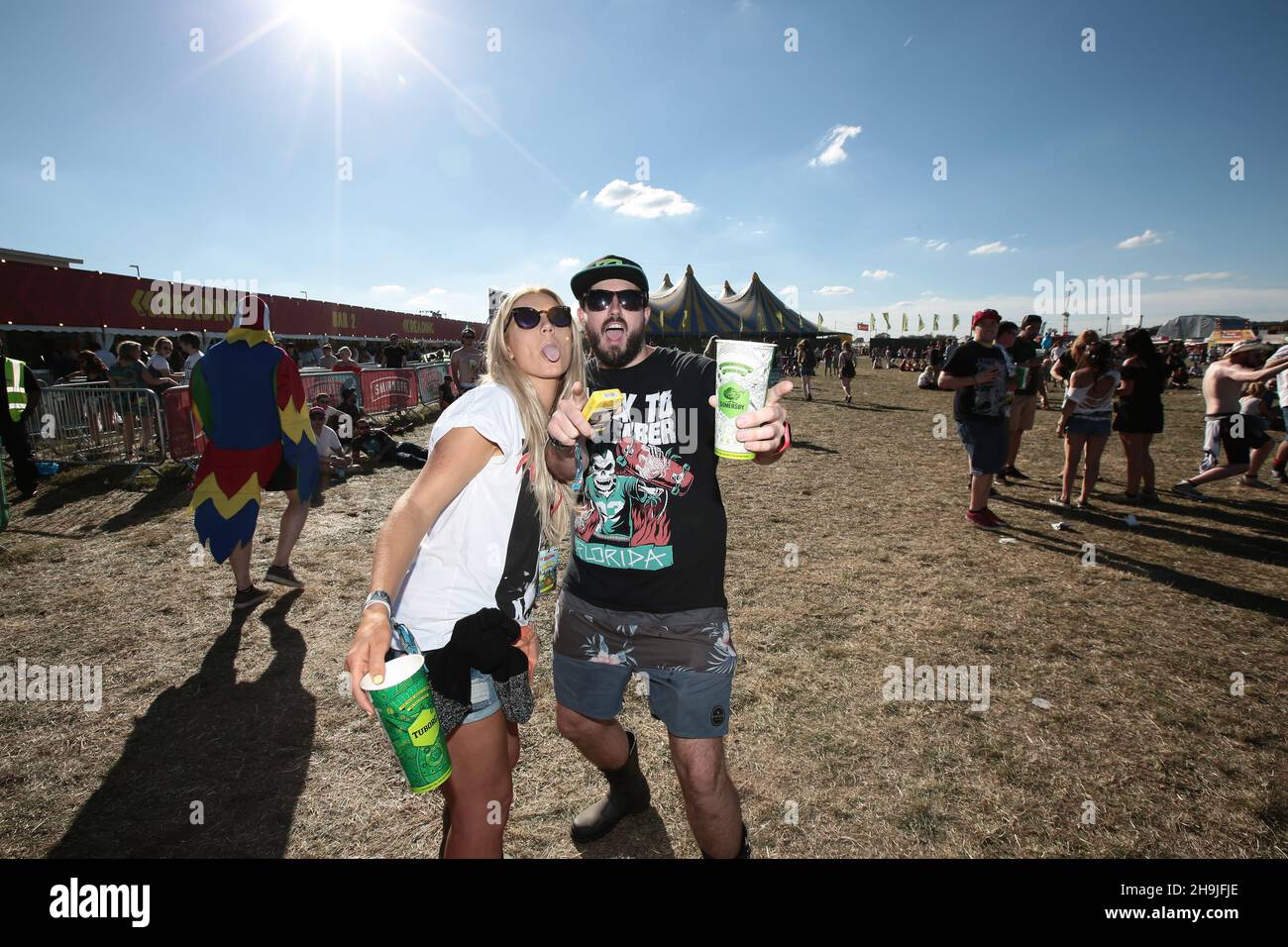 Festival goers on day 1 of the 2016 Reading Festival. Picture date ...
