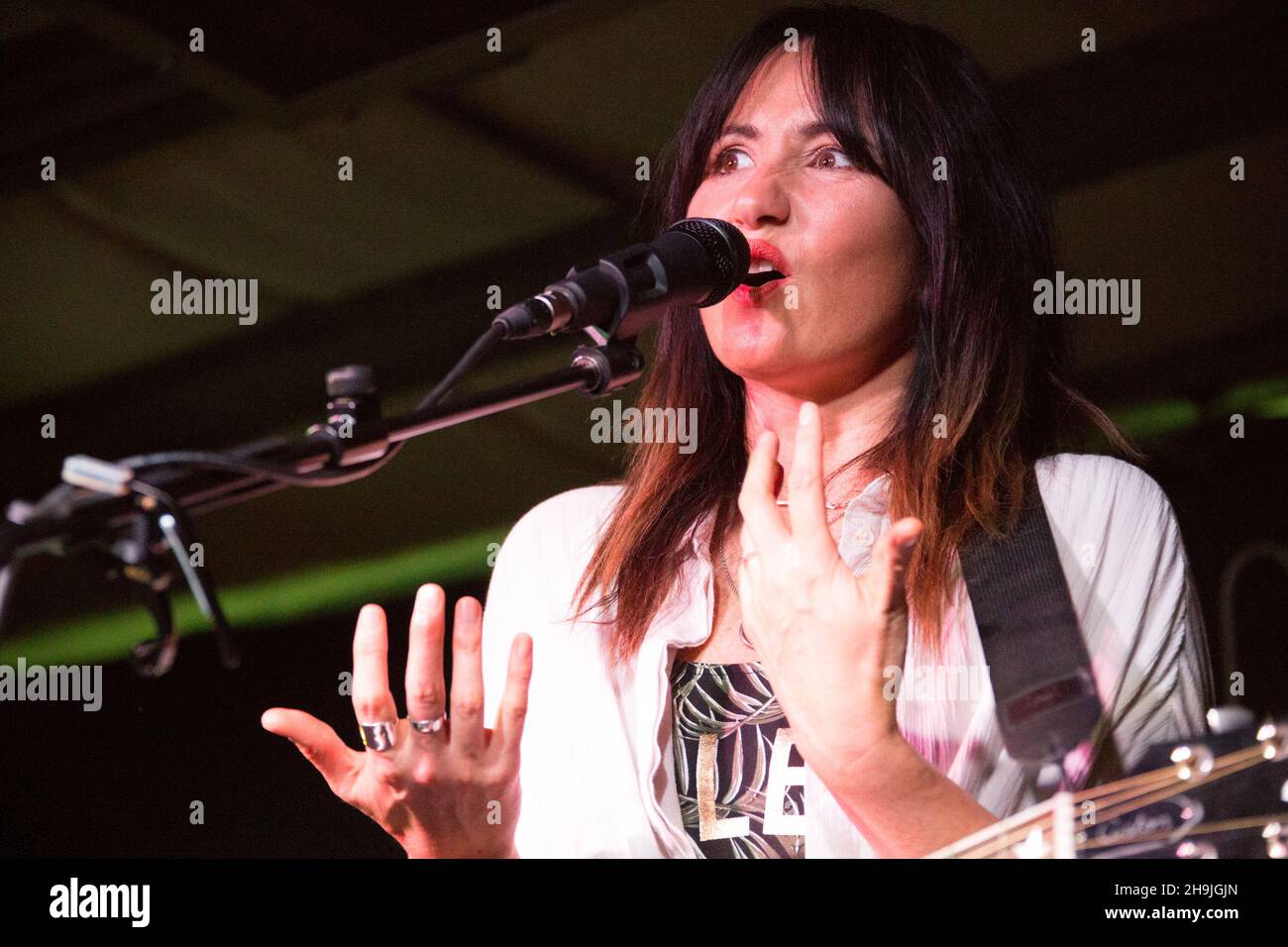 KT Tunstall performing a special gig for fans at the HMV store in ...