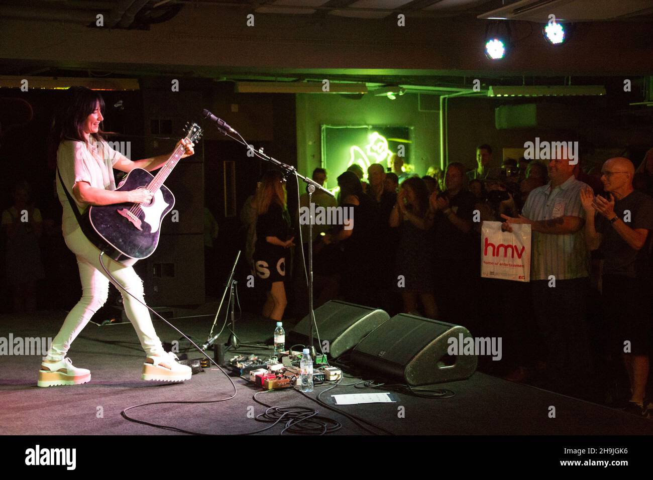 KT Tunstall performing a special gig for fans at the HMV store in ...