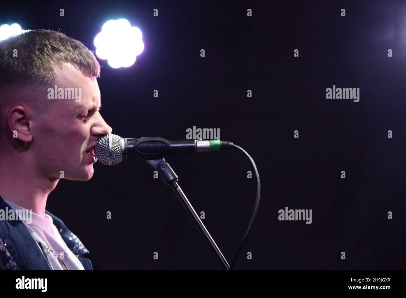 Jacob Allen of Puma Blue supporting Babeheaven at Bush Hall in west ...