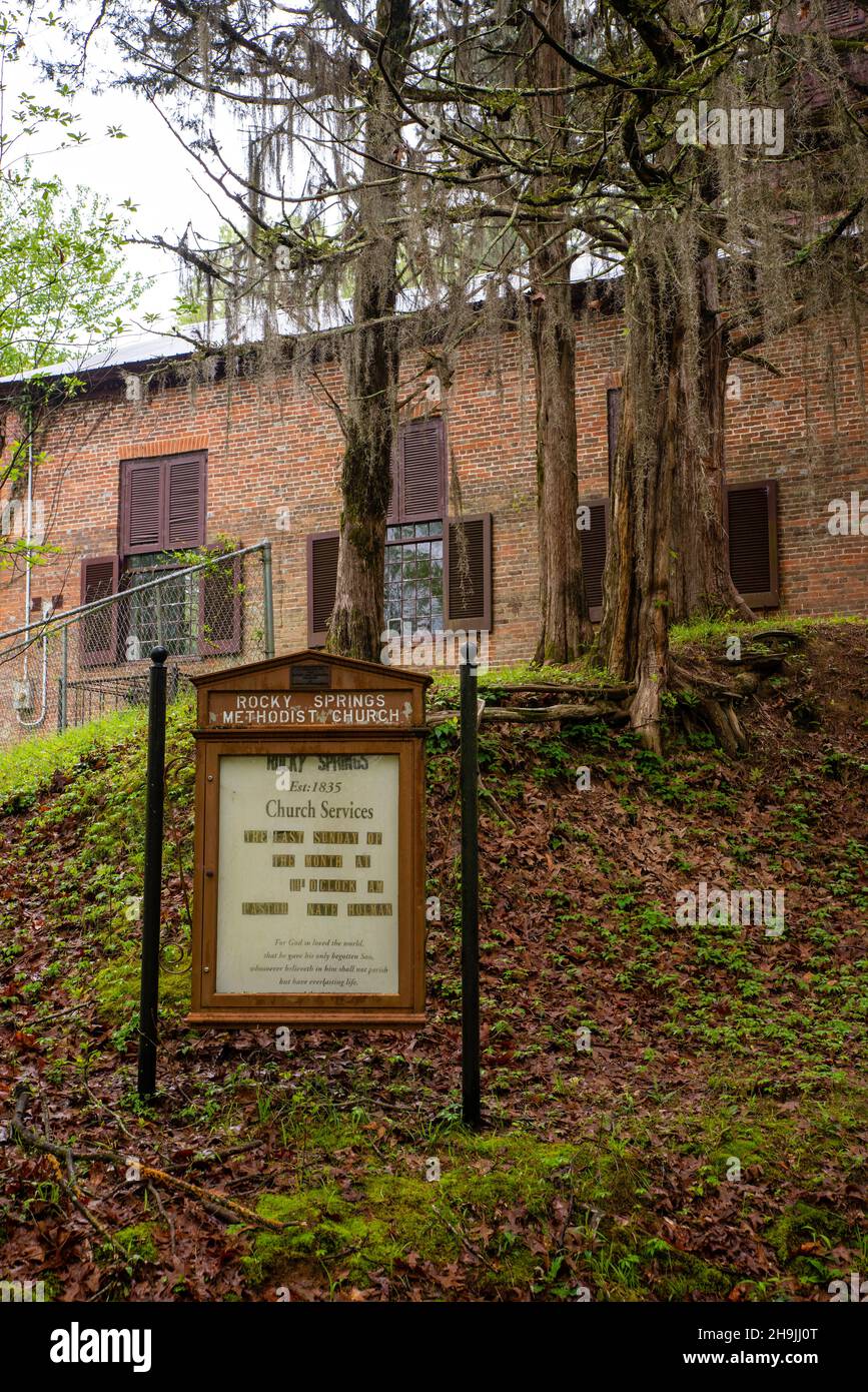 Rocky Springs Methodist Church, an old country church. Rocky Springs ...