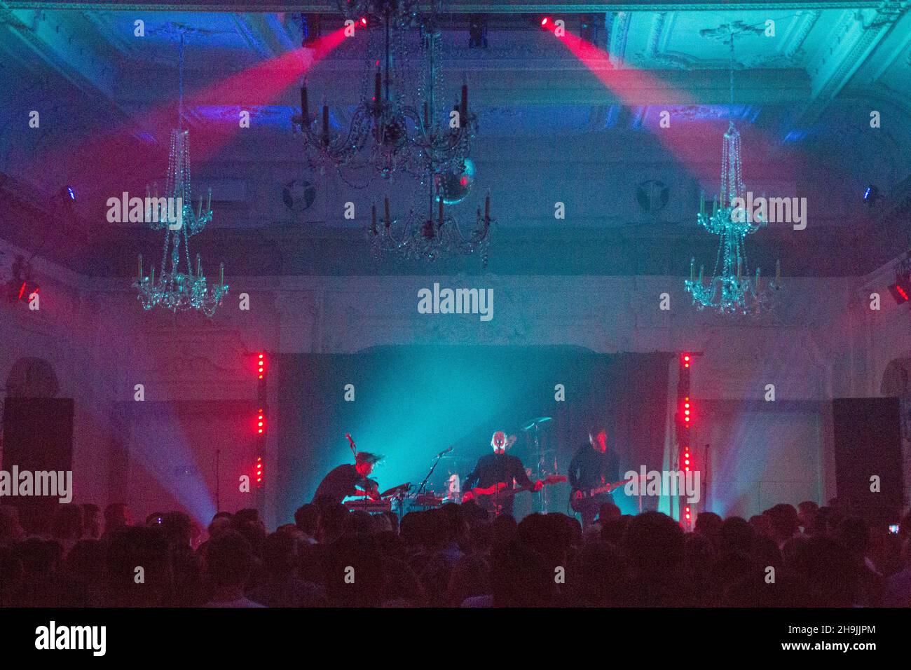 Icelandic band Vok performing live on stage at Bush Hall in London ...