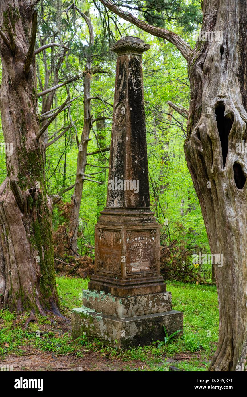 Cemetery at Rocky Springs Methodist Church, an old country church ...