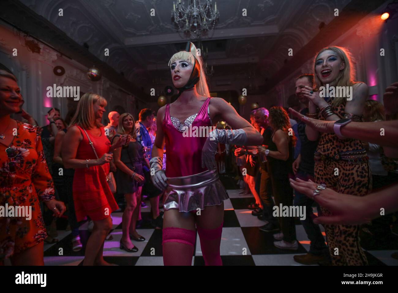 Drag artists Haus of Eden performing at the Lost in Disco night at Bush ...